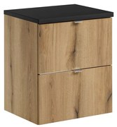 Závěsná skříňka pod umyvadlo Nova Oak s deskou 50 cm dub coast evoke