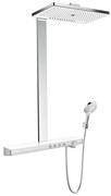 Hansgrohe Rainmaker Select, Showerpipe 460, 3jet s termostatem, bílá/chromová, HAN-27106400
