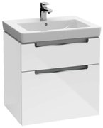 Villeroy & Boch Subway 2.0 - Umyvadlová skříňka, 59x59x45 cm, 2 zásuvky, Glosy White A90910DH