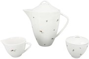 by inspire čajová porcelánová souprava berries - konvice 1600 ml, mléčenka 150 ml, cukřenka 150 ml