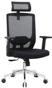 Ergonomická kancelářská židle ERGODO GIRONA - černá síťovina / nosnost 150 kg