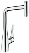 Hansgrohe M71 - Dřezová baterie M7117-H320 s výsuvnou sprškou, sBOX, chrom 73816000