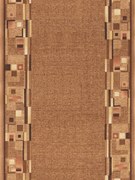 Associated Weavers, Protiskluzový běhoun na míru Bombay 33, šíře 100 cm, hnědá, chodba / předsíň