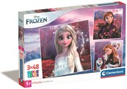 Clementoni - Puzzle 3x48 Square Disney Frozen