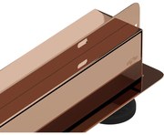 Mexen Flat Wall nástěnný liniový odtok 2v1 70 cm, růžové zlato - 1630070