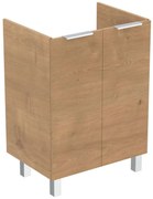 Ideal Standard Eurovit+ - Umyvadlová skříňka, 84x60x44 cm, 2 dvířka, panty L/P, dub R0258Y8