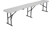 NC3404 BÍLÁ SKLÁDACÍ KEMPINGOVÁ LAVICE 180 CM NILS CAMP