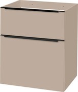 Mereo Mereo, Mailo, koupelnová skříňka 61 cm, bílá, dub, antracit, CN550SB