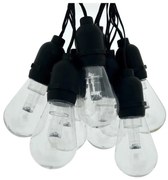 LED Venkovní dekorační řetěz 10xLED/0,15W/230V 3,8 m IP44 černá