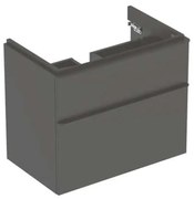 Geberit Smyle Square - Umyvadlová skříňka, 73x47x62 cm, 2 zásuvky, lávová 500.353.JK.1