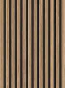 Mexen Lam-B, akustické stěnové lamely 275 × 30 cm, HDF deska 4 mm, technická dýha, ořech světlý, S100-275307-3015-017