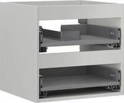 Mexen Box-A, závěsná skříňka 50 cm, 2 zásuvky, matná šedá, 91AX0-0500-470-2-62