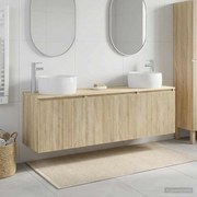 Sada koupelnových skříněk 3 ks Dub sonoma 49,5 x 44,5 x 66 cm 3405709