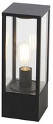 Průmyslová stojací lampa černá 40 cm IP44 - Charlois