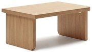 Konferenční stolek v dekoru dubu v přírodní barvě 89x62 cm Oaq – Kave Home