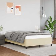 Rám postele bez matrace krémový 120x190 cm umělá kůže 3269647