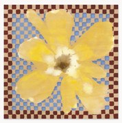 Digitální tisk Flower with Checks 03