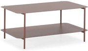 Kovový konferenční stolek v terakotové barvě 58x90 cm Beatrix – MOME