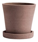 Květináč Flowerpot s podmiskou Terracotta S HAY