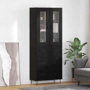 Vysoký bufet Černý dub 69,5 x 34 x 90 cm Kompozitní dřevo 3402713