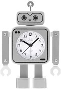 Tichý šedý netikající dětský budík JVD ROBOT SRP2305.2