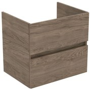 Ideal Standard Eurovit+ - Umyvadlová skříňka, 55x60x44 cm, 2 zásuvky, ořech R0259Y9