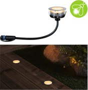 P 94721 Plug & Shine LED zemní svítidlo Floor samostatné svítidlo neláká hmyz IP67 2200K 2W stříbrná - PAULMANN