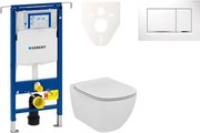 Cenově zvýhodněný závěsný WC set Geberit do lehkých stěn / předstěnová montáž + WC Ideal Standard Tesi 111.355.00.5NE5