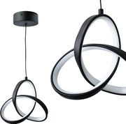 Toolight Toolight, LED stropní osvětlení 13W, 4000K, APP1784-CP, černá matná, OSW-08978