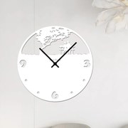 dřevo života Nástěnné hodiny SETKÁNÍ Zvolte barvu dekoru: Bílá, Velikost hodin: 35x35
