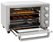 HOMCOM malá trouba 21l, 100°C-230°C, časovač na 1 hodinu, 3 režimy pečení, drátěný rošt, plech, nerez, 46L x 38.5W x 29H cm, stříbrná| Aosom