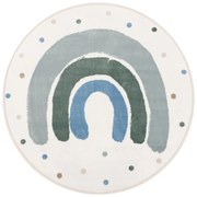 Zelený/slonovinový dětský koberec ø120 cm Joyful Mint – FD