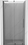 Mexen Velar L, posuvné sprchové dveře do otvoru 110 cm, 8mm čiré sklo, grafit broušený, 871-110-003-01-66