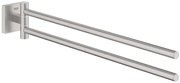 Grohe QuickFix Start Cube - Dvojitý držák ručníků, délka 44 cm, supersteel 40976DC0
