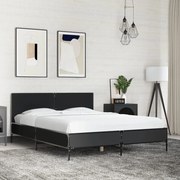 Rám postele černý 120 x 200 cm kompozitní dřevo a kov 3279992
