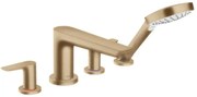 Hansgrohe Talis E - Vanová baterie na okraj vany, 4-otvorová instalace, kartáčovaný bronz 71748140