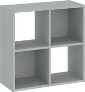 Regál Sinde 2x2, šedá