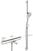 Hansa Optima - Sprchový set s vanovým termostatem, 3 proudy, chrom 48372331