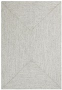 Hanse Home, Kusový koberec Braided 105553 Light Melange – na ven i na doma, 120x170, bílá, chodba / předsíň