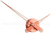 Designové nástěnné hodiny Future Time FT9650CO Hands copper 60cm