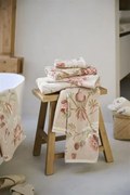 Pip Studio ručníky z bavlněného froté Secret Garden, khaki (Luxusní ručníky z bavlněného froté v designu Secret Garden v barvě khaki)