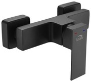 Laveo Kvadrato, sprchová baterie nástěnná h-120, černá, LAV-BLQ_740D