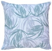 SCANquilt povlak SOFA palms šedomodrá 45 x 45 cm