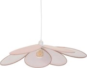 Květinová stropní lampa Okai, růžová, 64 x 18 x 64 cm