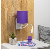 Brilagi - LED Nástěnná lampa NUBILA 1xE27/25W/230V + LED/3W bílá/fialová