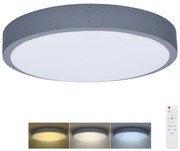 Solight WO8001 - LED Stmív. svítidlo GREY LED/48W/230V 3000-6500K pr. 38 cm + DO