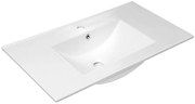Sapho Slim - Umyvadlo 92x46 cm, s přepadem, otvor pro baterii, bílá 1601-90