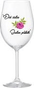 DVĚ SRDCE, JEDEN PŘÍBĚH - čirá sklenice na víno 350 ml