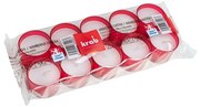 Krab - hřbitovní svíčka 24 g, ~ 8 h, červená - 10 ks