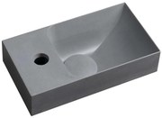 Sapho Small - Umývátko, 31x17 cm, bez přepadu, otvor pro baterii vlevo, šedá PK30017